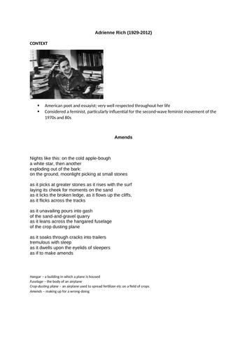 CIEA IGCSE 0990/0992 'SONGS OF OURSELVES' POETRY WORKSHEETS | Teaching ...