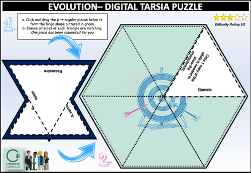Evolution and Genetics Digital Puzzles | Teaching Resources