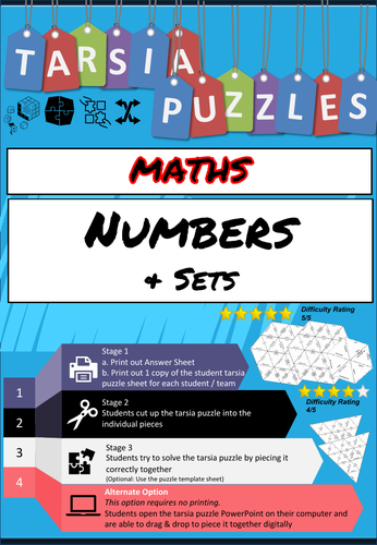 Math Puzzles - Number and Sets | Teaching Resources