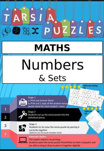 Math Puzzles - Number and Sets | Teaching Resources