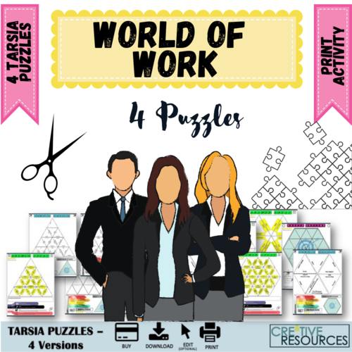 World of work Careers Puzzles | Teaching Resources