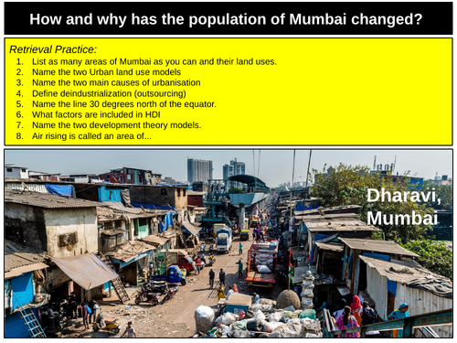 Urbanisation Mumbai Population Change | Teaching Resources