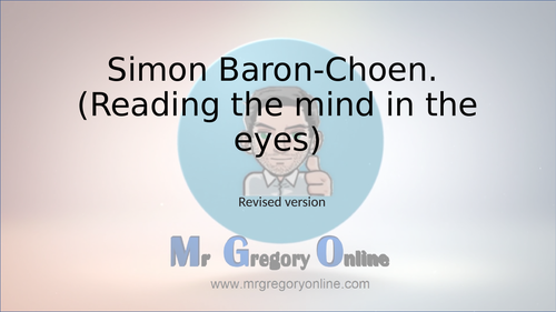 Baron-Cohen et al. (eyes test) | Teaching Resources