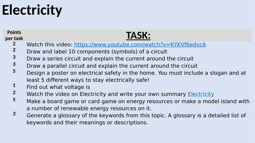 KS3 Science - Year 7: Electricity | Teaching Resources