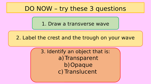 KS3 Science - Year 8: Waves | Teaching Resources