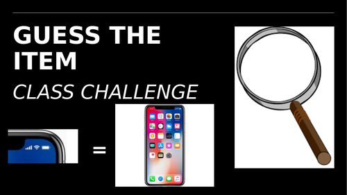 Guess the Item Form Class Challenge Ice Breaker KS2 KS3 Online Remote ...