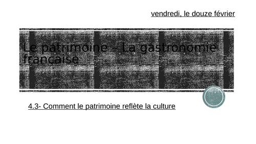 La Gastronomie Francaise | Teaching Resources