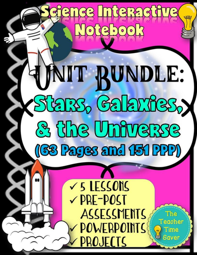 Stars Galaxies and Universe Notebook | Teaching Resources