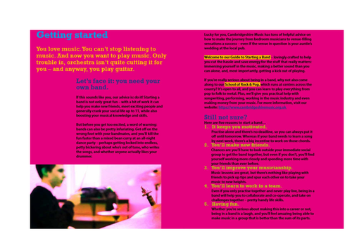 Middle School English: Non-fiction Unit for Grades 7-8 - Music ...