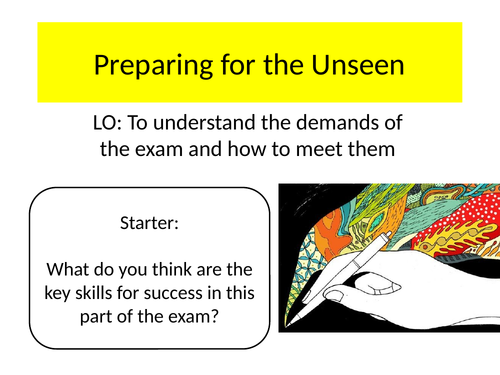Unseen Poetry Unit | Teaching Resources