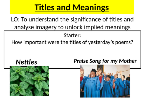 Unseen Poetry Unit | Teaching Resources