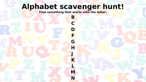 Scavenger hunt slides | Teaching Resources