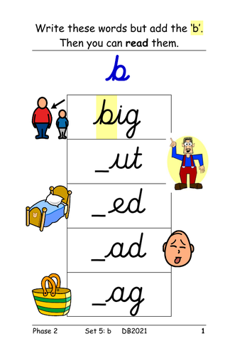 Phase 2 Set 5 - h, b, f, ff, l, ll, ss table cards | Teaching Resources