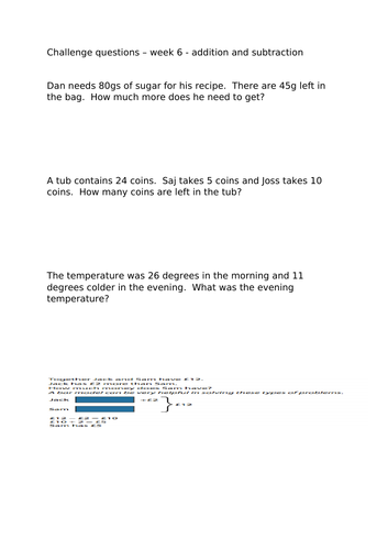 Year 2 - maths challenge questions | Teaching Resources