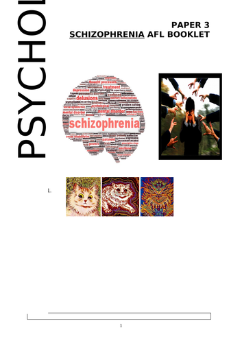 Schizophrenia bundle | Teaching Resources