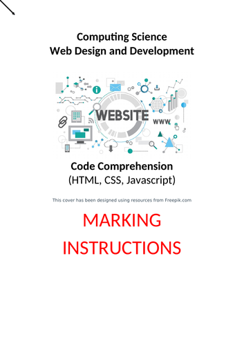 HTML/CSS/JavaScript code comprehension workbook | Teaching Resources