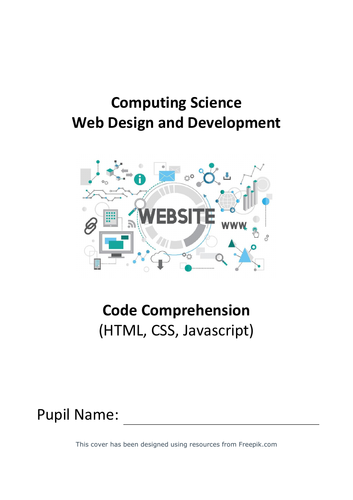 Htmlcssjavascript Code Comprehension Workbook Teaching Resources 