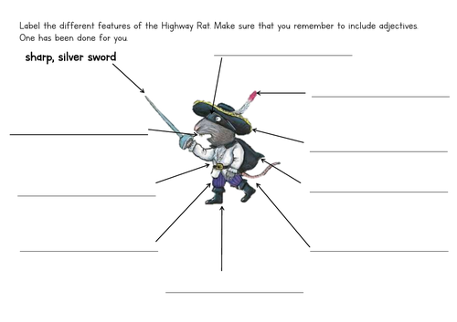 The Highway Rat Labelling Activity | Teaching Resources
