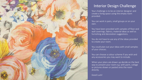 Interior Design Challenge | Teaching Resources