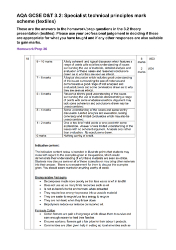 AQA GCSE Design and Technology 3.2: Specialist technical principles ...