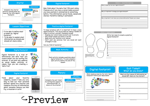 Digital Footprint - Full Lesson | Teaching Resources