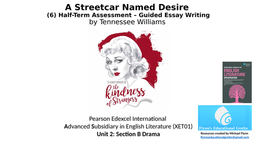 A Level Literature: (6) ‘A Streetcar Named Desire’ – Guided Essay ...
