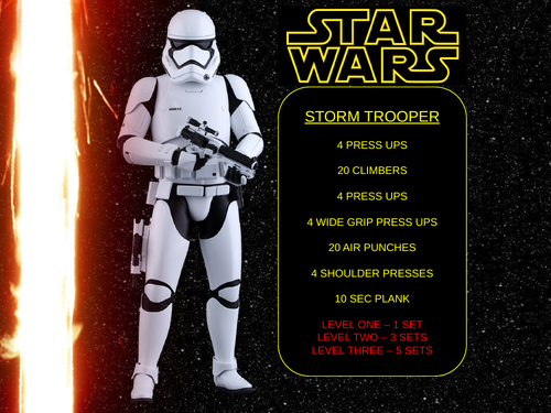 PE Star Wars Fitness | Teaching Resources