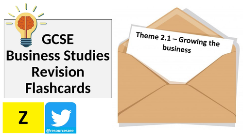 Flashcards - 2.1 Growing the business - GCSE Business Knowledge ...