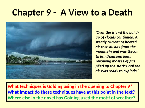 Lord of the Flies Chapter 9 | Teaching Resources