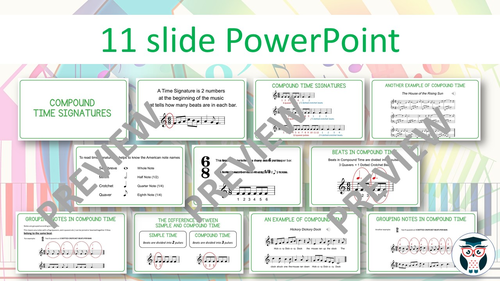 Compound Time – English Terminology - PowerPoint and Worksheets ...