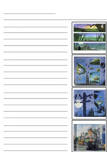 Writing Frame for the text 'Tuesday' | Teaching Resources