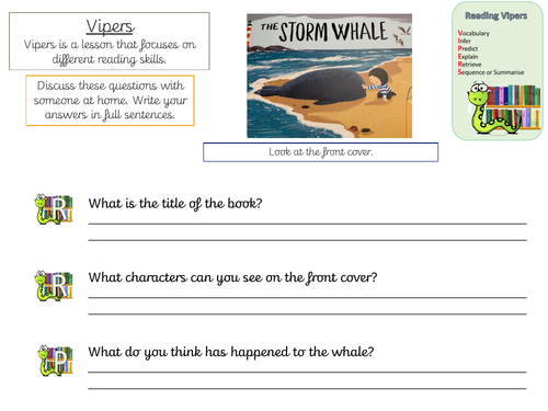 The Storm Whale - English and Vipers 2 week units | Teaching Resources