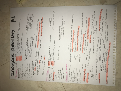 Inorganic Chemistry IGCSE Edexcel Chemistry | Teaching Resources