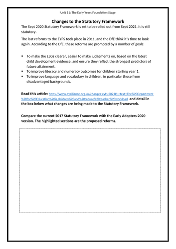 CPLD - EYFS/Development Matters current & new | Teaching Resources