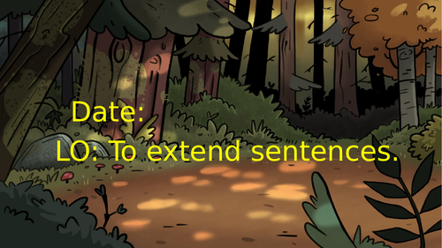 Extending simple sentences using adjectives, nouns verbs, adverbs ...