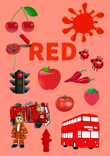Colour Poster: Red | Teaching Resources