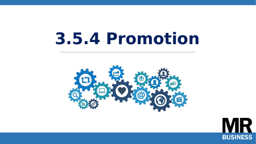 Promotion - Marketing Mix (4P's) - Marketing | Teaching Resources