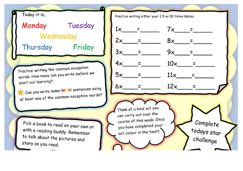 KS1 morning starter mat | Teaching Resources