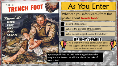 Medicine Western Front - Treating Illness & Infection WW1 - GCSE ...