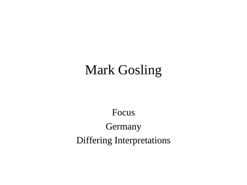 A level History Essay Skills: Germany and Differing Interpretations ...