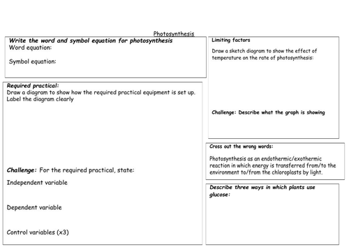 Bioenergetics: GCSE respiration and photosynthesis | Teaching Resources