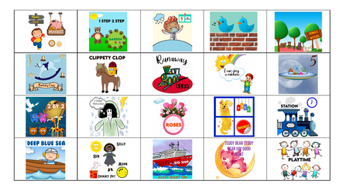 Nursery Rhymes Visual Game EYFS and KS1 Set 2 | Teaching Resources