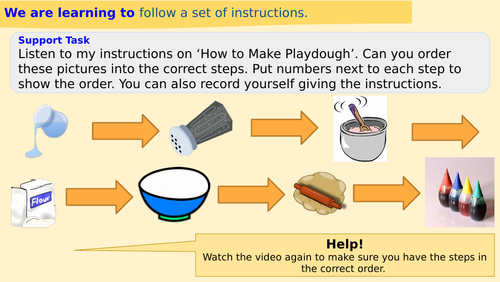 Writing Instructions KS1 | Teaching Resources
