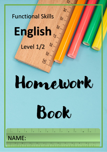 New Functional Skills English - L1/2 Course Homework Book (Off & Online ...