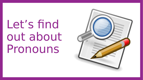 Pronouns KS2 PPT Lesson | Teaching Resources