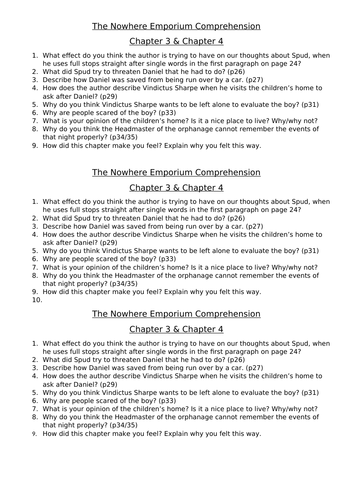 The Nowhere Emporium Book Study - Writing & Reading Units of Work ...