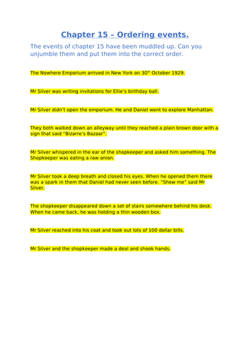 The Nowhere Emporium Book Study - Writing & Reading Units of Work ...