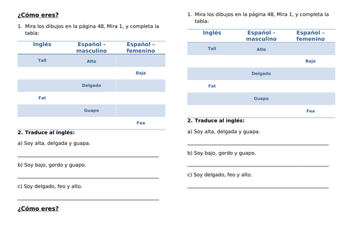 Mira 1 - Module 3 Mi familia - Units 1-5 | Teaching Resources
