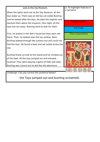 Lost in the Toy Museum | Teaching Resources