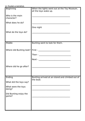 Lost in the Toy Museum | Teaching Resources